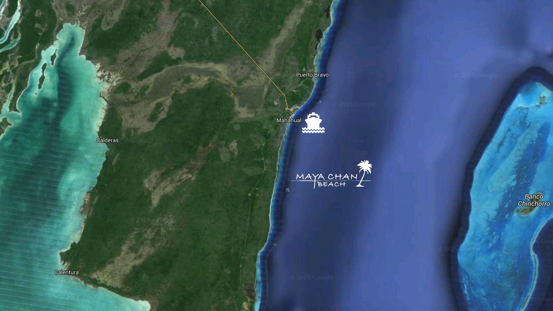 Costa Maya Map